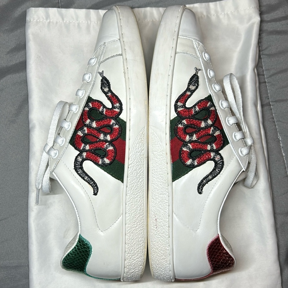 Gucci Ace Embroidered Snake Men’s Sneakers. Size Us 1… - Gem